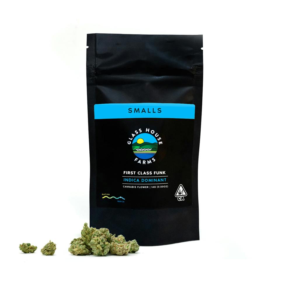 Glass House Farms First Class Funk [14g Smalls] | Weedmaps
