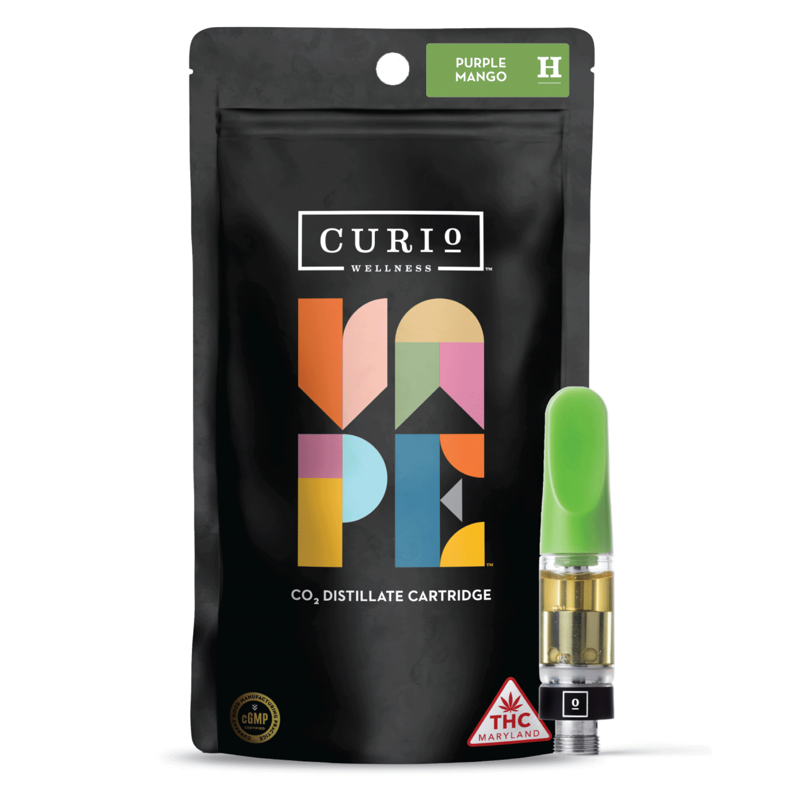 Purple Mango Vape Cartridge [0.5g] - Curio Wellness™
