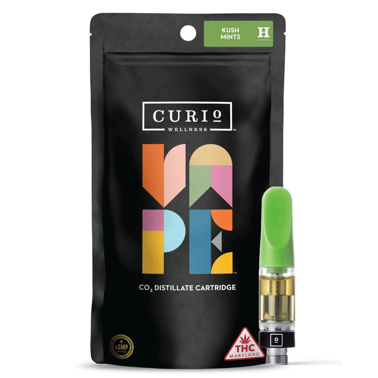 Kush Mints Vape Cartridge [0.5g] - Curio Wellness™