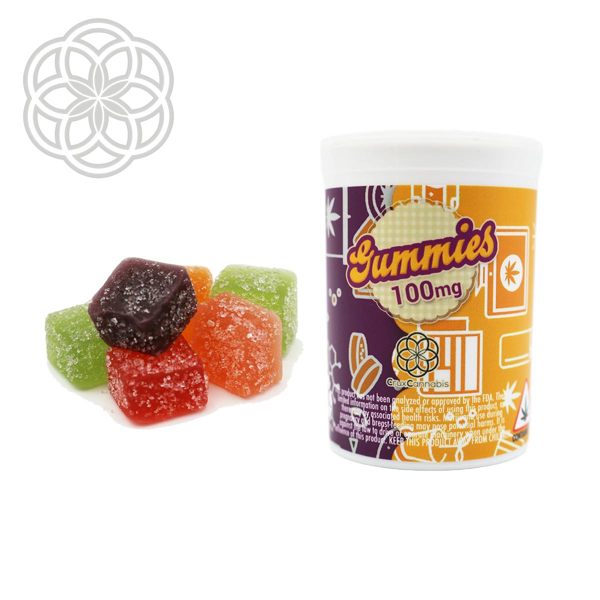 Gummies - 100mg Distillate - Crux Cannabis