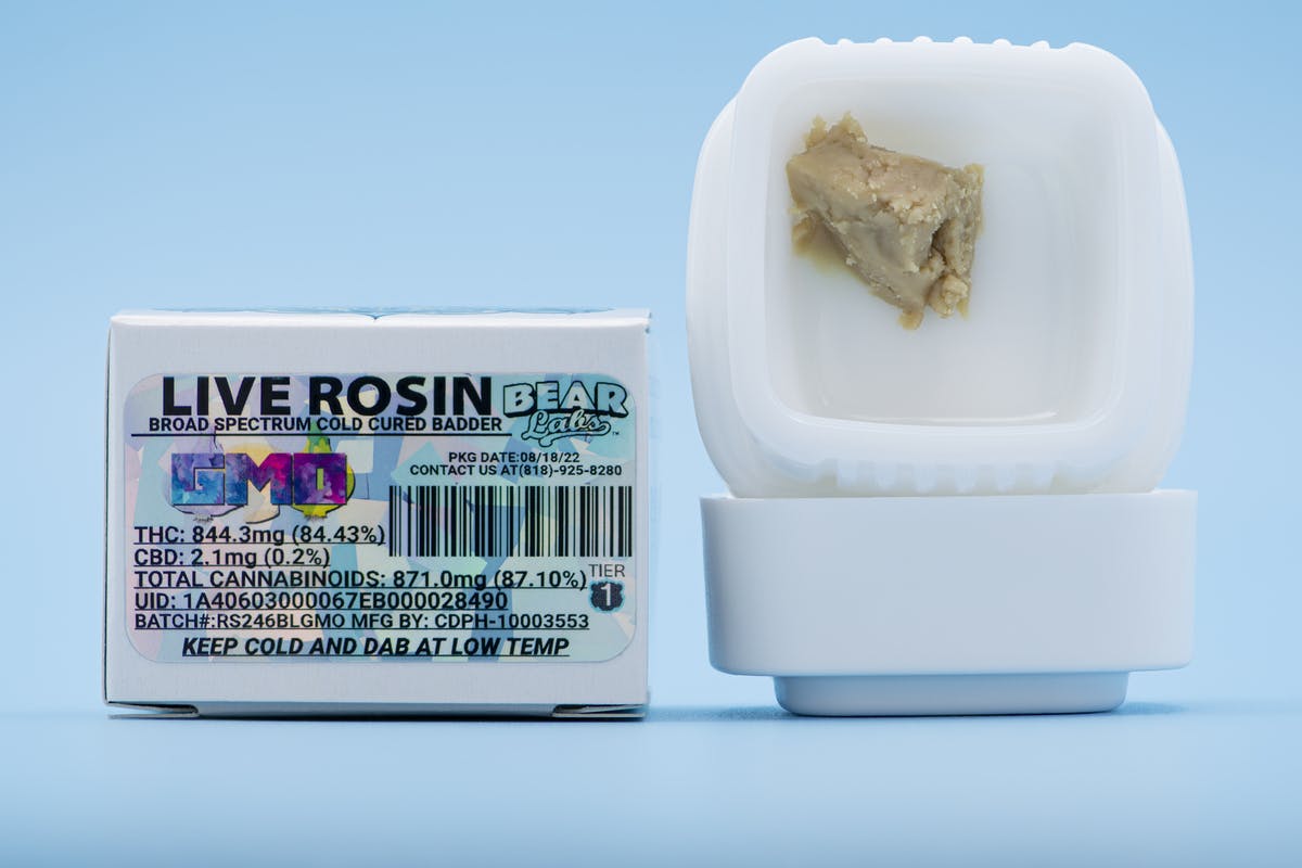 GMO T1 Live Rosin - 1g - Bear Labs