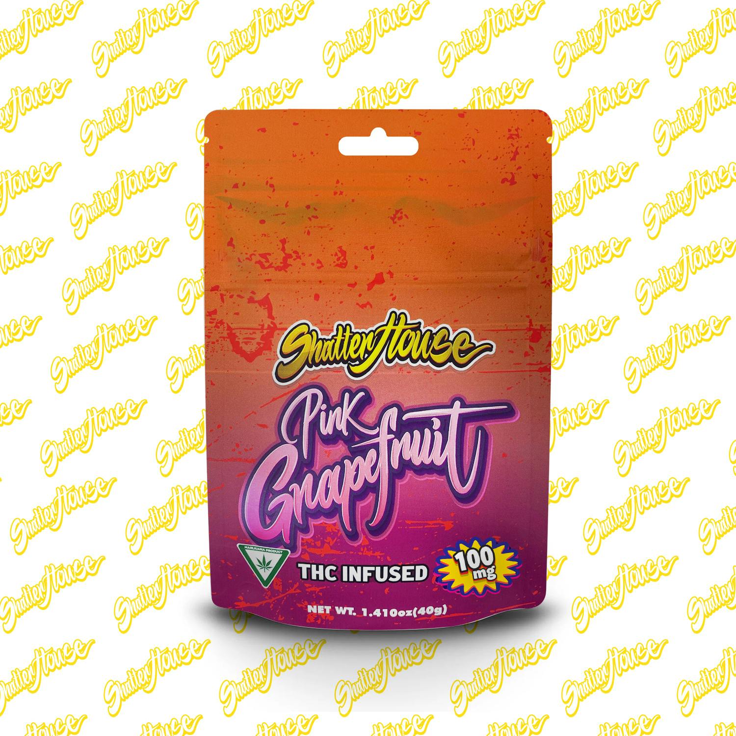 SHATTER HOUSE l Pink Grapefruit 100mg - Shatter House SHATTER HOUSE l Pink Grapefruit 100mg - Shatter House
