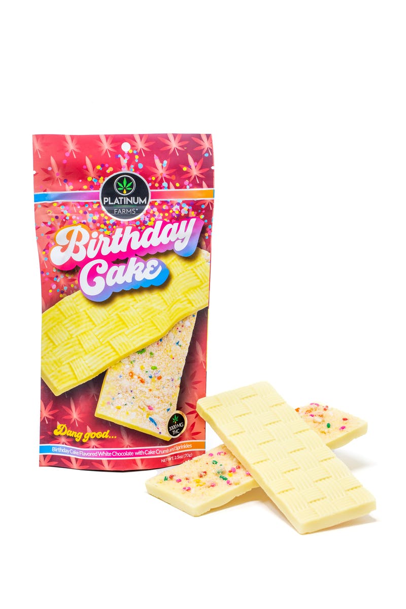 Craft Chocolate Bar - White Chocolate Birthday Cake 1000mg THC ...