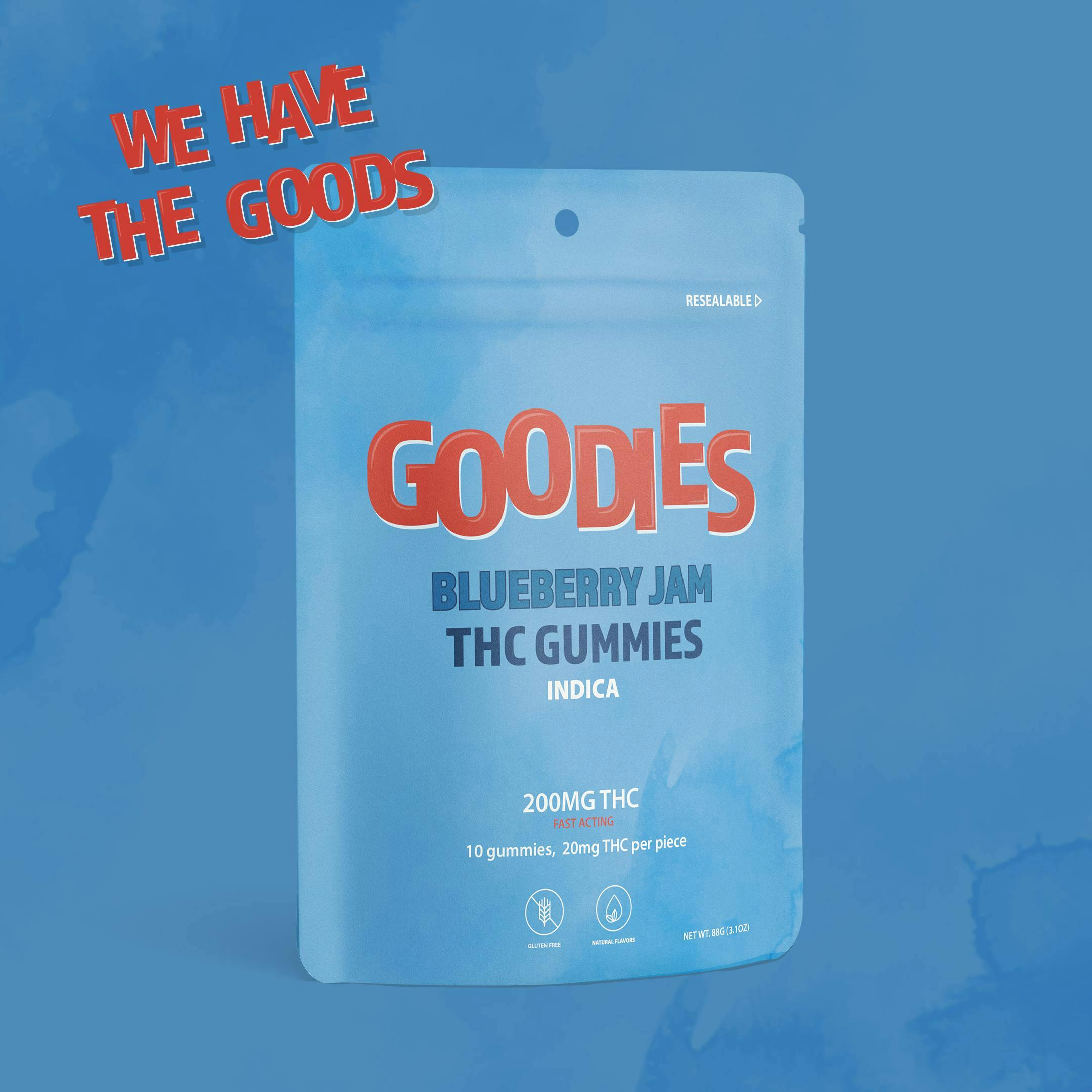 Blueberry Jam • 200MG Gummies • Goodies • REC - Dispo