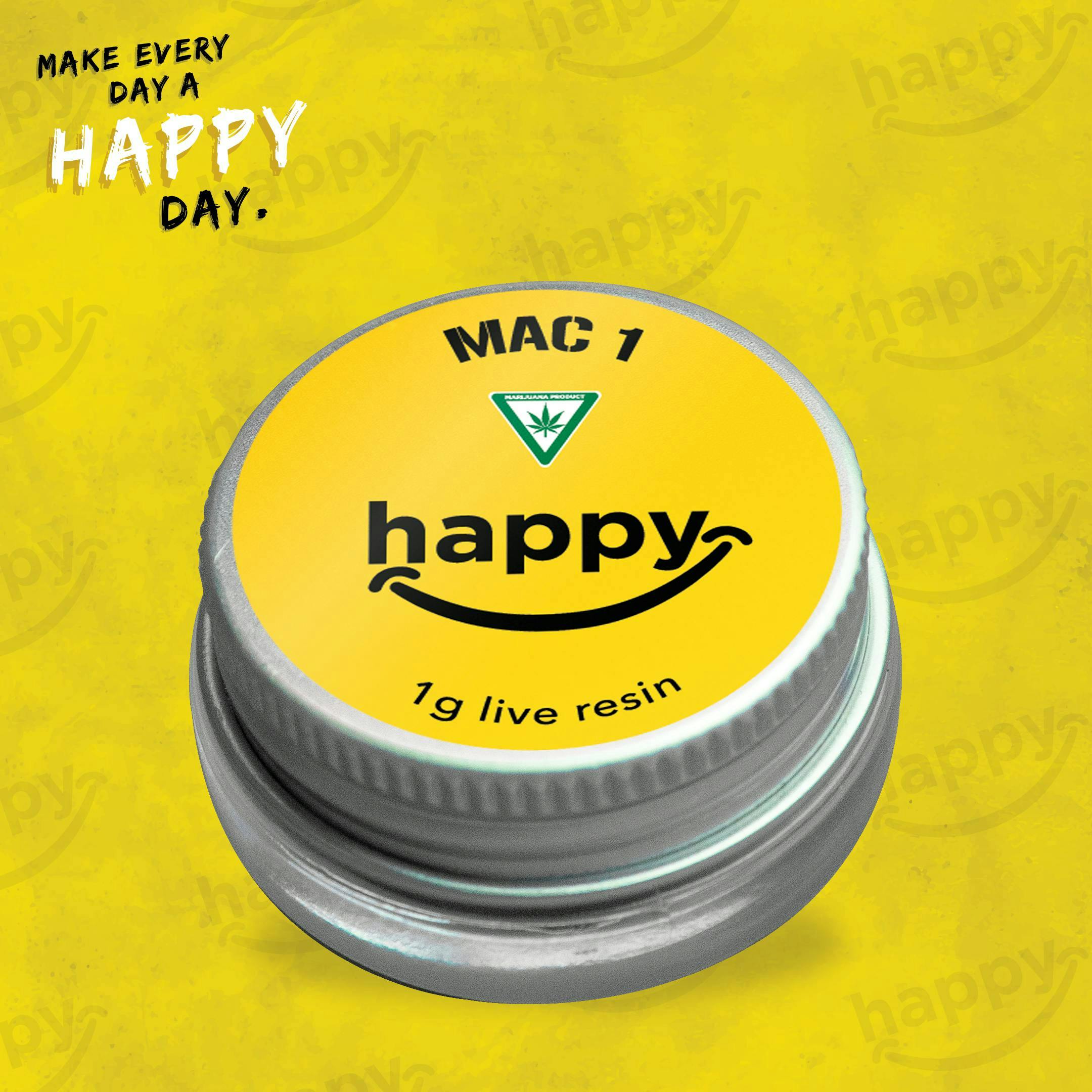 Mac 1 - 1G Live Resin - Happy's - MED - Dispo