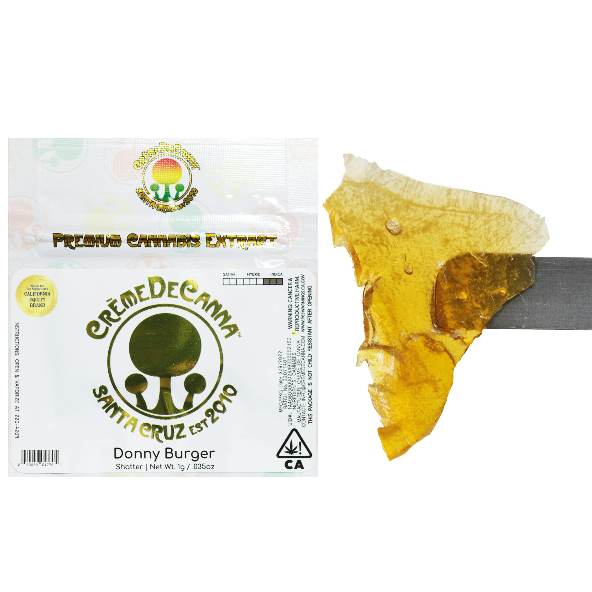 Donny Burger Shatter - Crème De Canna