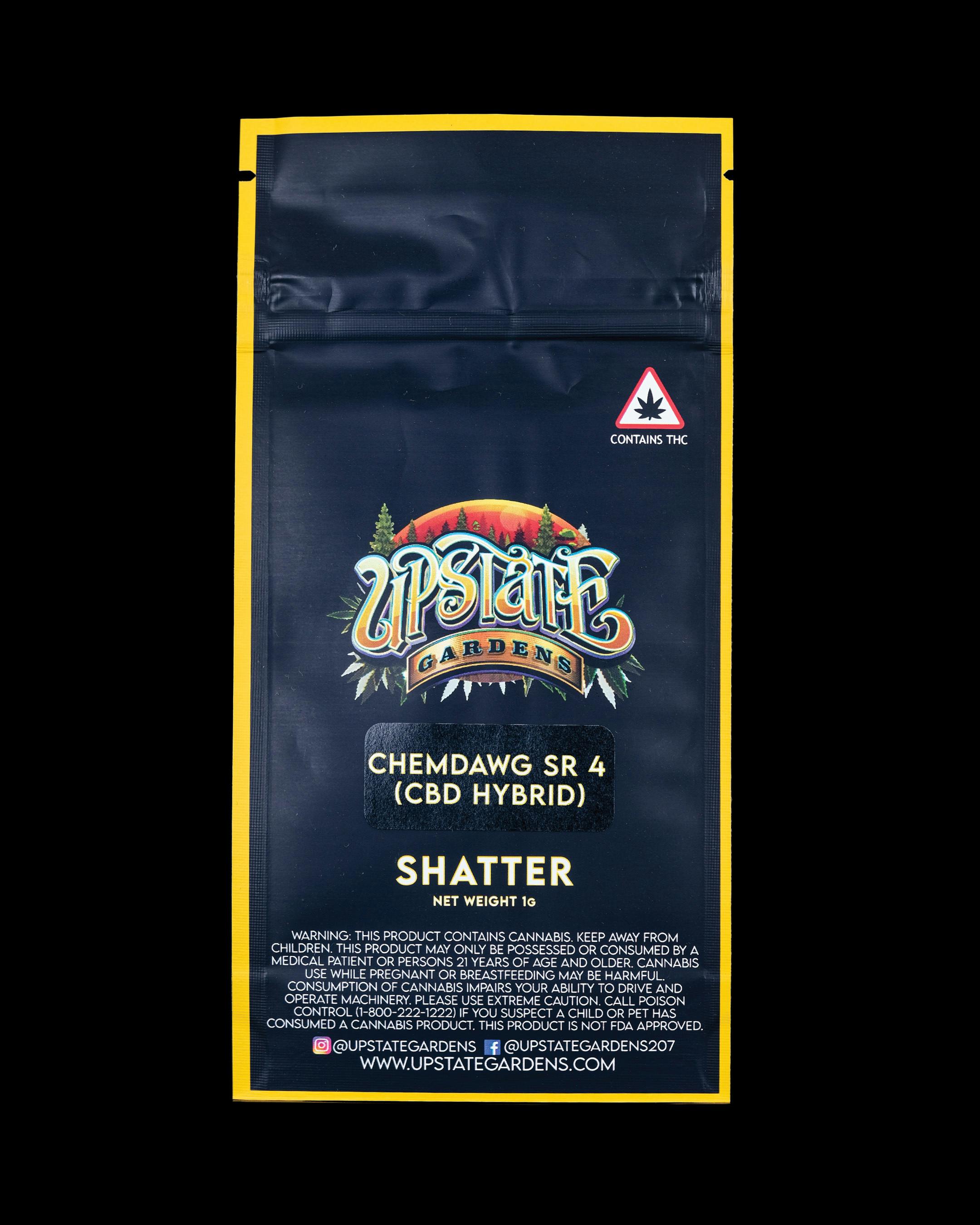 Shatter: 1g - Chemdawg Special Reserve #4 (CBD Hybrid) - CRC - Upstate ...