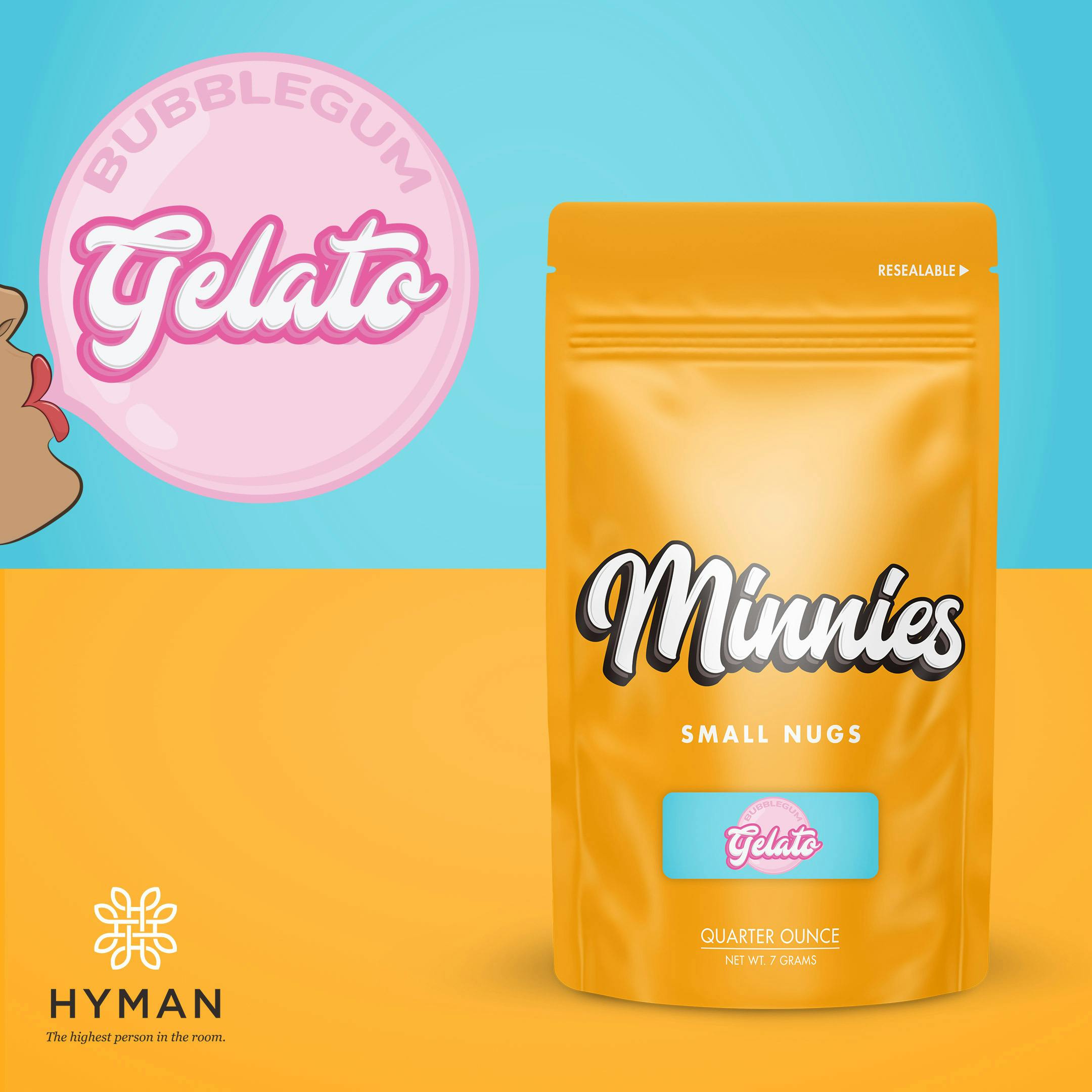 Bubblegum Gelato | 7G Minnies | HYMAN | MED - HYMAN