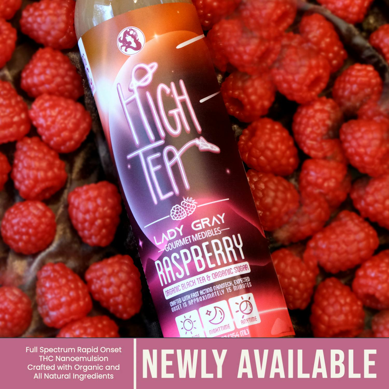 Lady Gray Gourmet Medibles High Tea - Raspberry - 100mg | Weedmaps