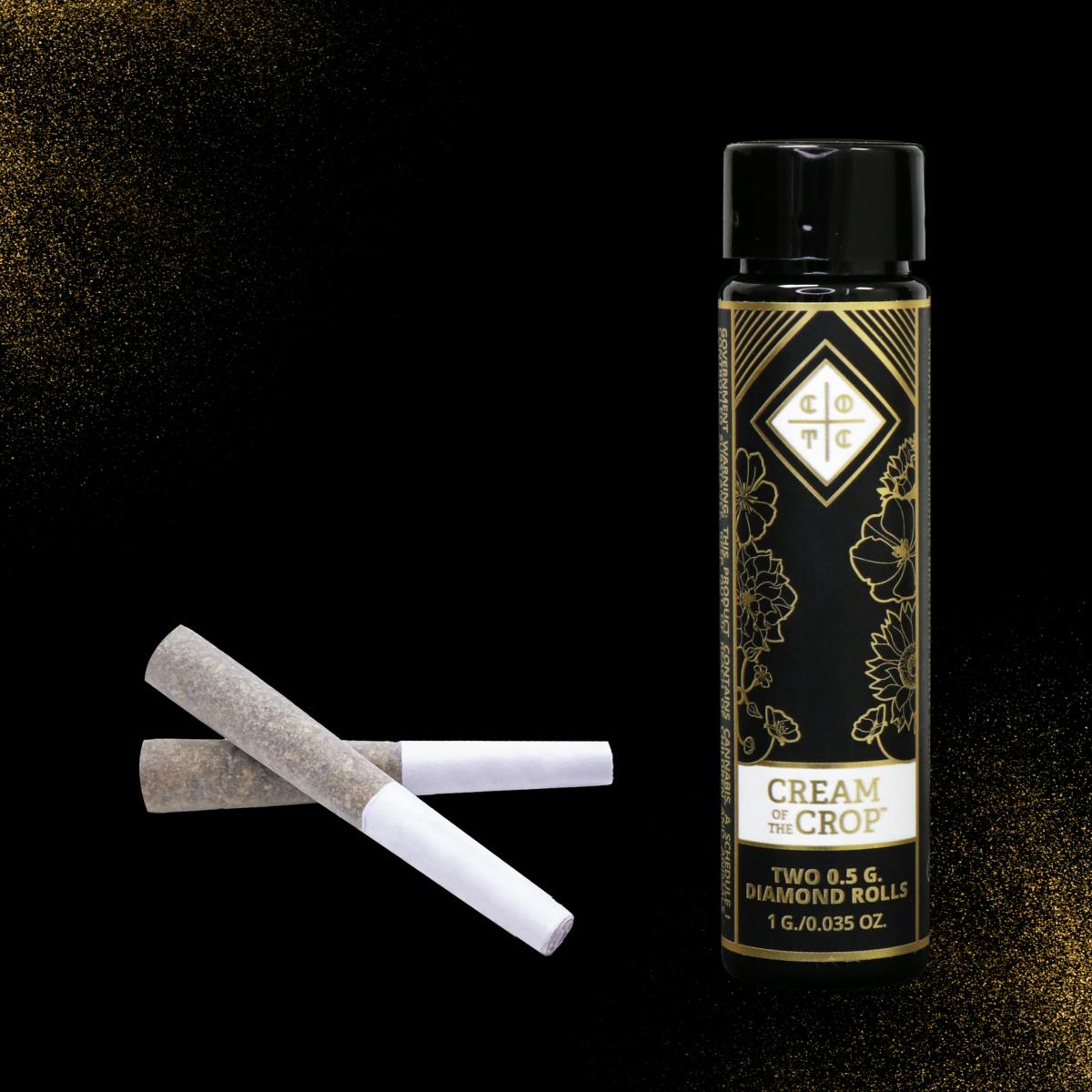 Georgia Peaches x Resting Kush Face Two Half Gram Diamond Rolls - Cream ...