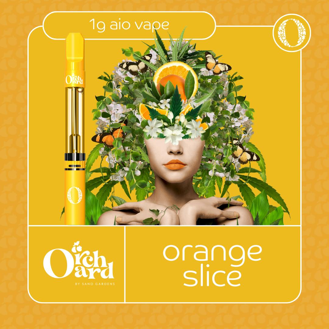 Orchard Vapes: Orange Slice 1g AIO - Sano Gardens