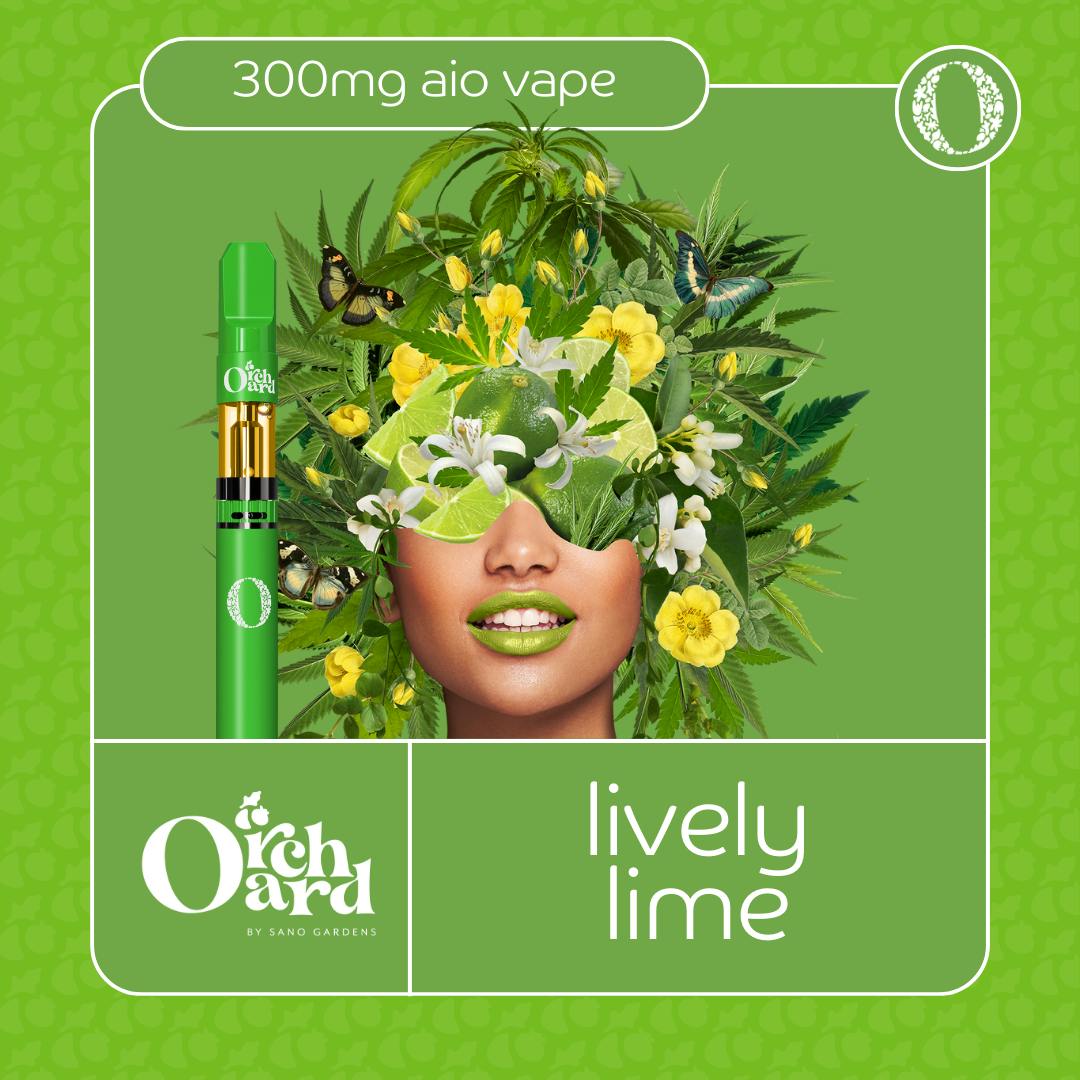 Orchard Vapes: Lively Lime 300mg AIO - Sano Gardens