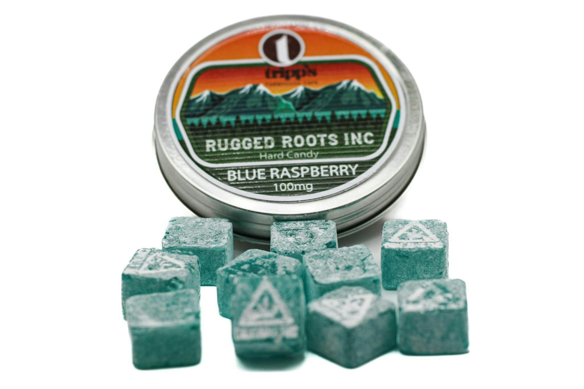 Rugged Roots - Blue Raspberry 100mg Hard Sweets - Rugged Roots