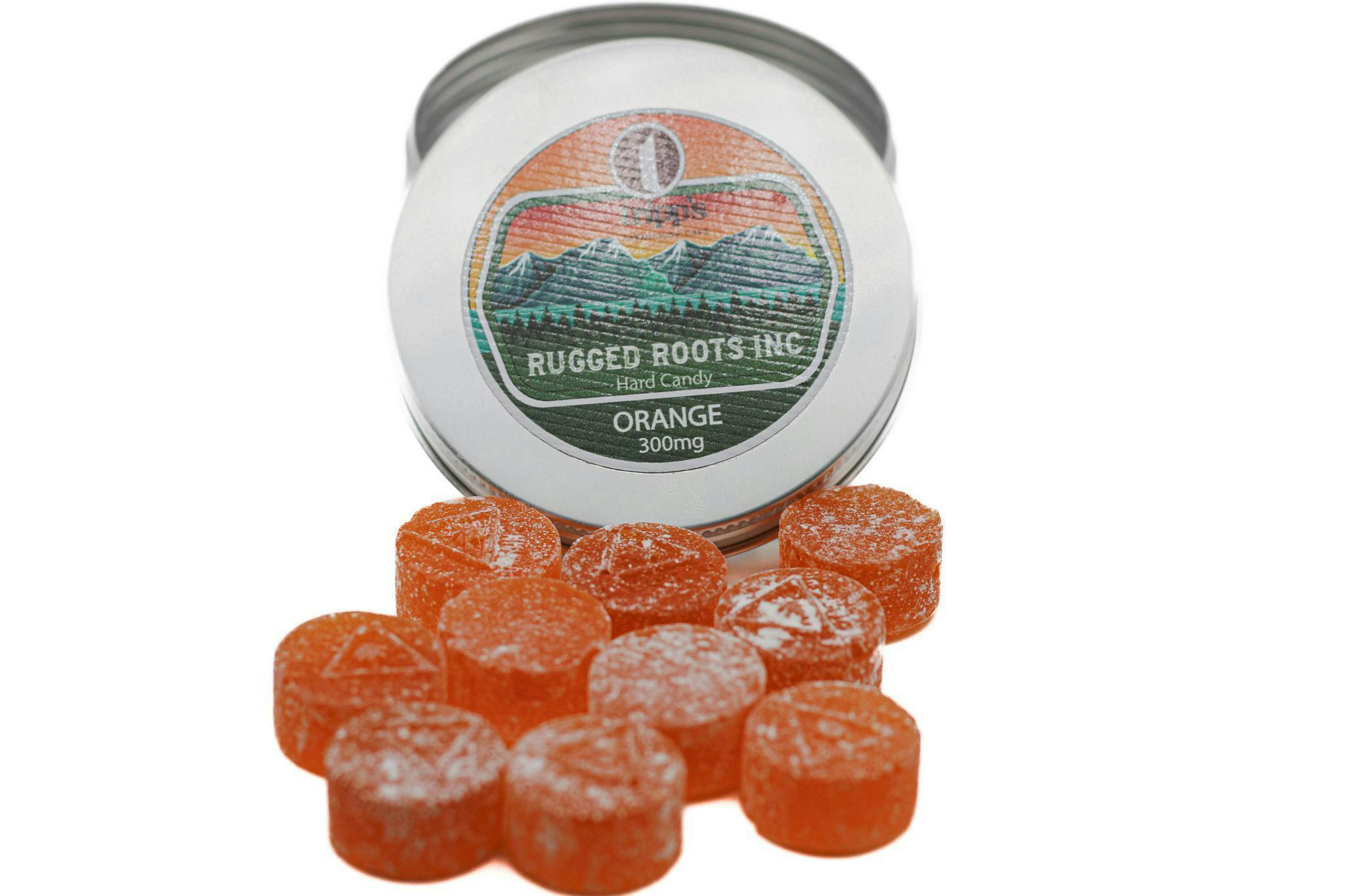 Rugged Roots - Orange 300mg Hard Sweets - Rugged Roots