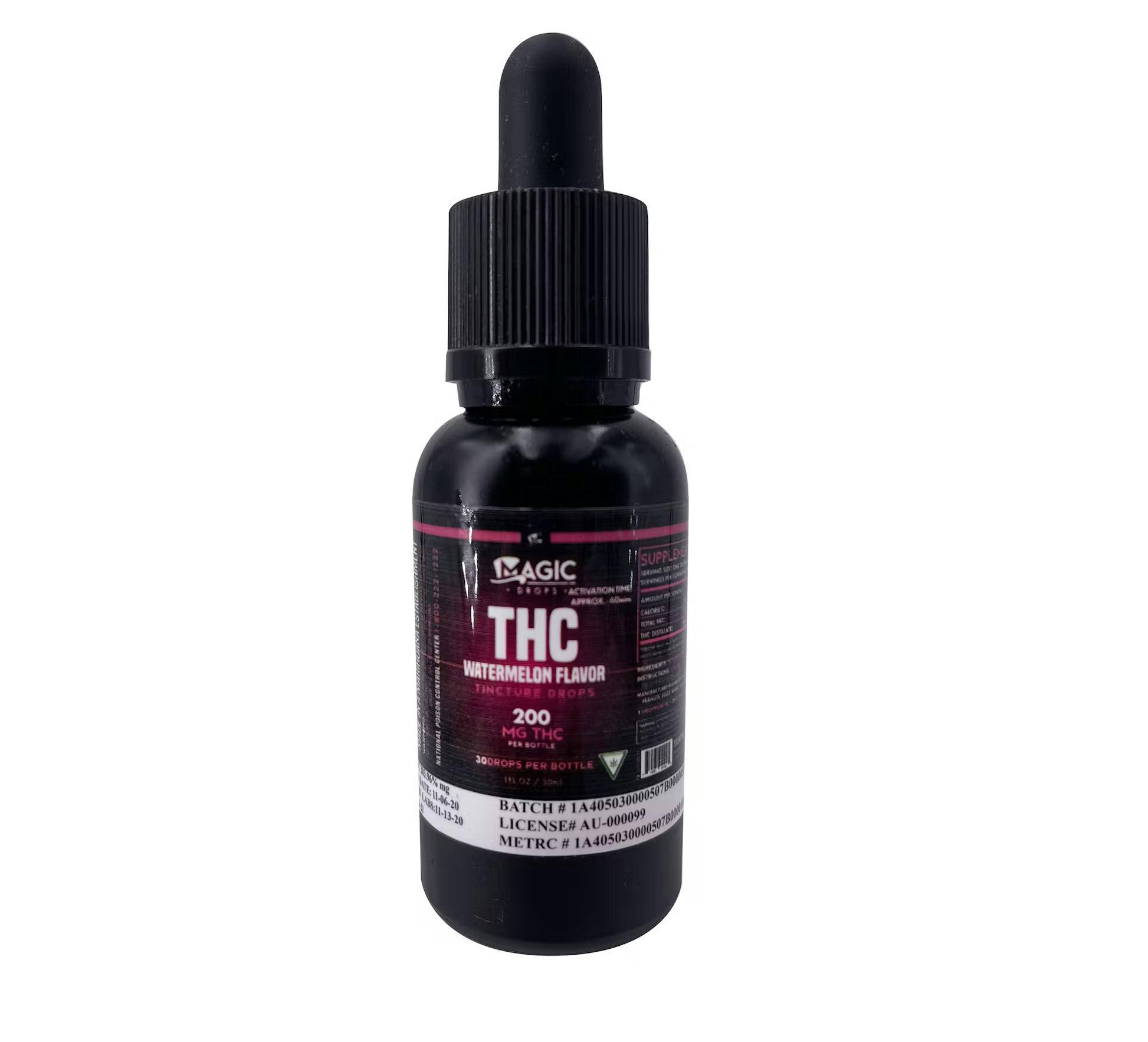 MAGIC DROPS WATERMELON TINCTURE 200MG REC - Magic Cannabis