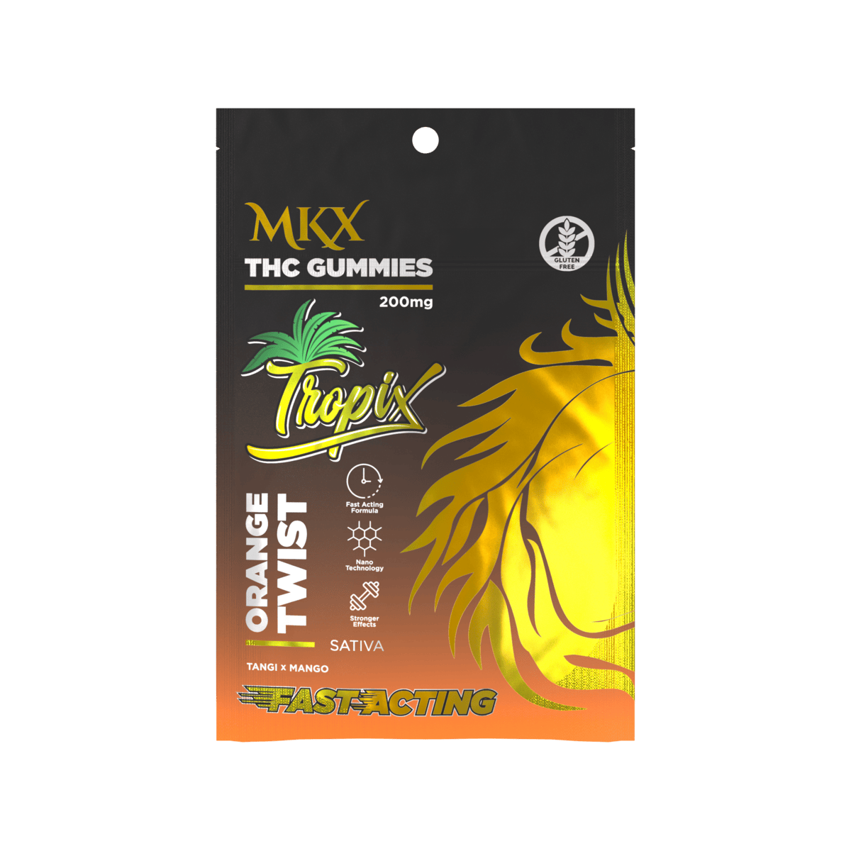 MKX Tropix Gummies (Orange Twist) 200mg - MKX Oil Co