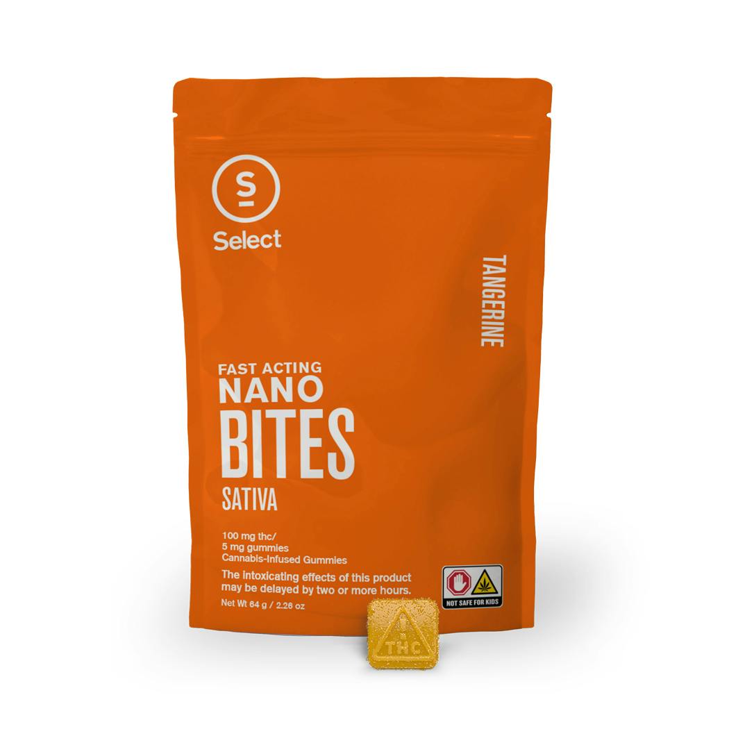 Tangerine Nano Bites 20pk (100mg) | Sativa - Select
