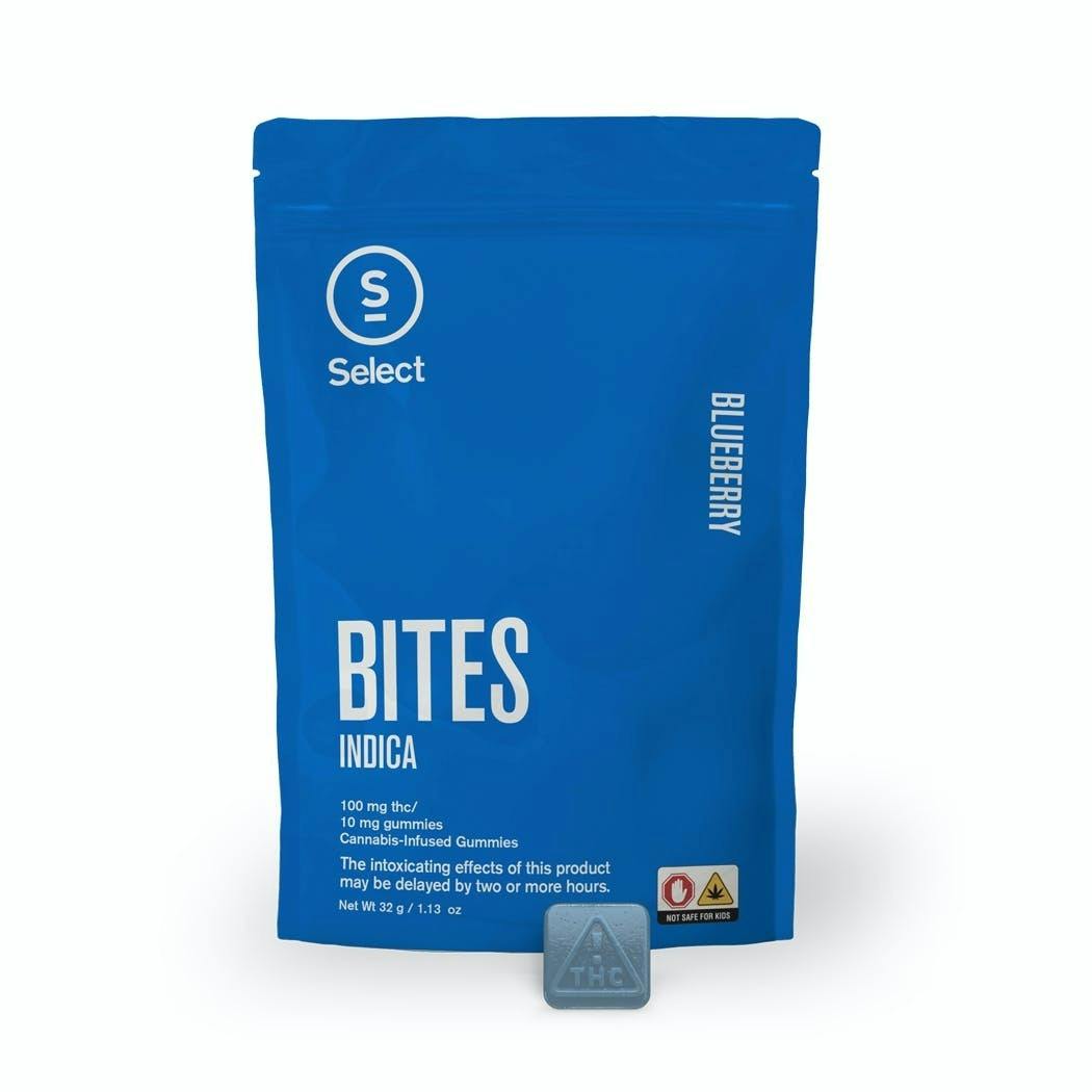 Blueberry Classic Bites 10pk (100mg) | Indica - Select