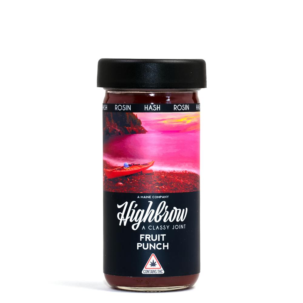 Highbrow Hash Rosin Fruit Punch Drink 100mg - Adult Use - Highbrow