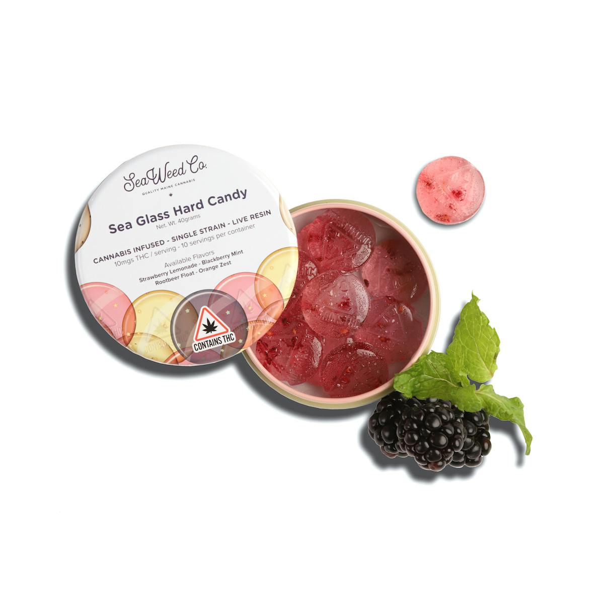 SWC - Sour Amnesia Haze strain - Blackberry Mint Sea Glass - 100mg ...