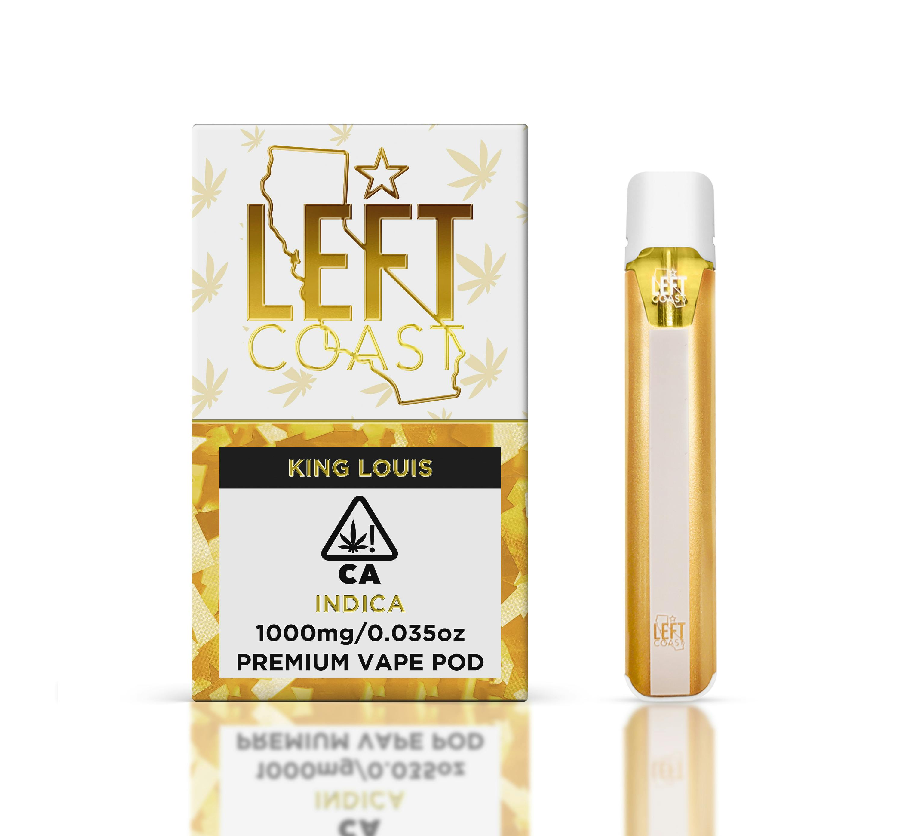 King louis - Premium 1G THC Pod - LEFT COAST
