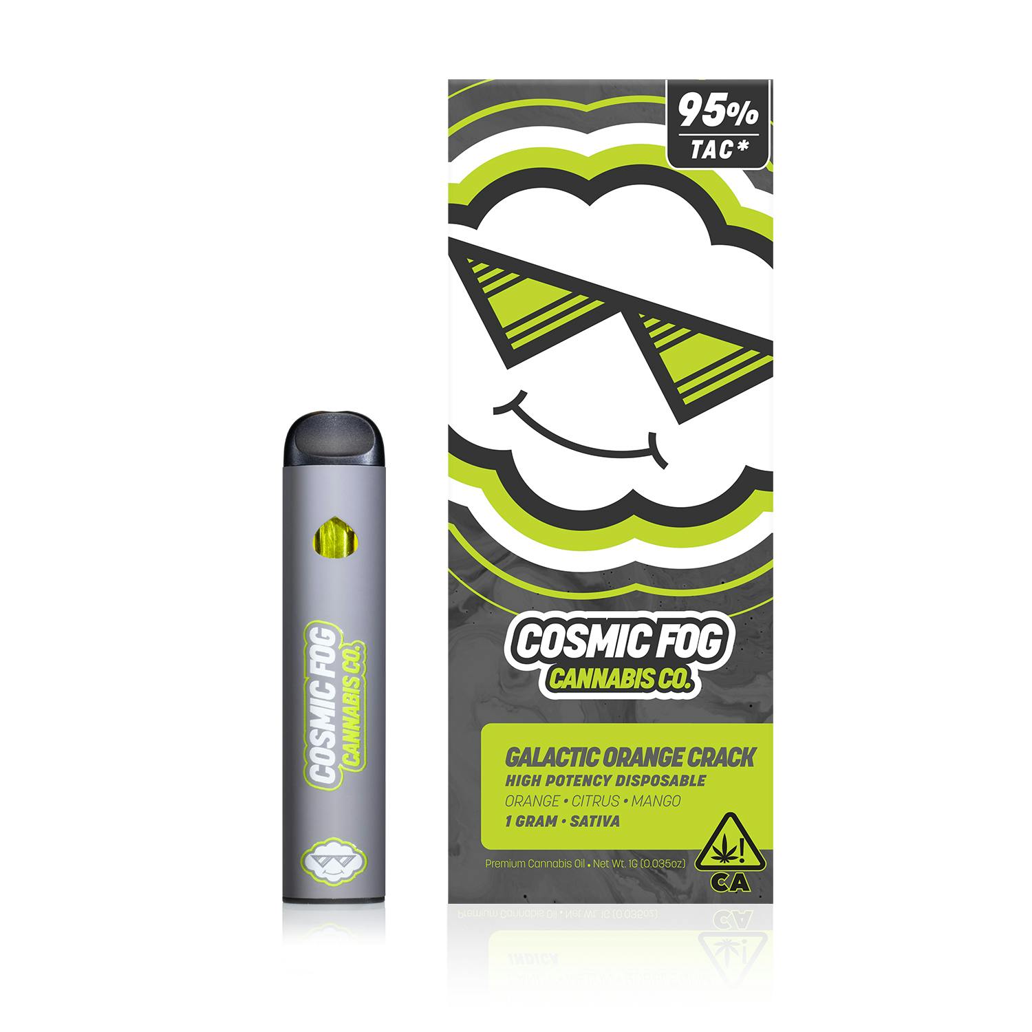 Cosmic Fog - Galactic Orange Crack - 1G Disposable Pen (Sativa ...