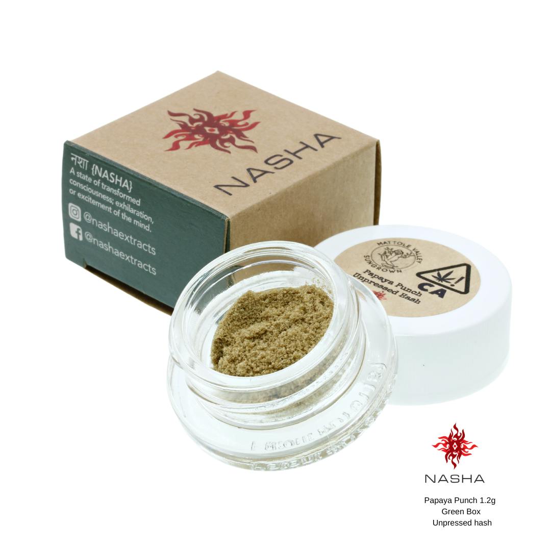Papaya Punch 1.2g Green Unpressed Hash (Mattole Valley Sungrown) - NASHA