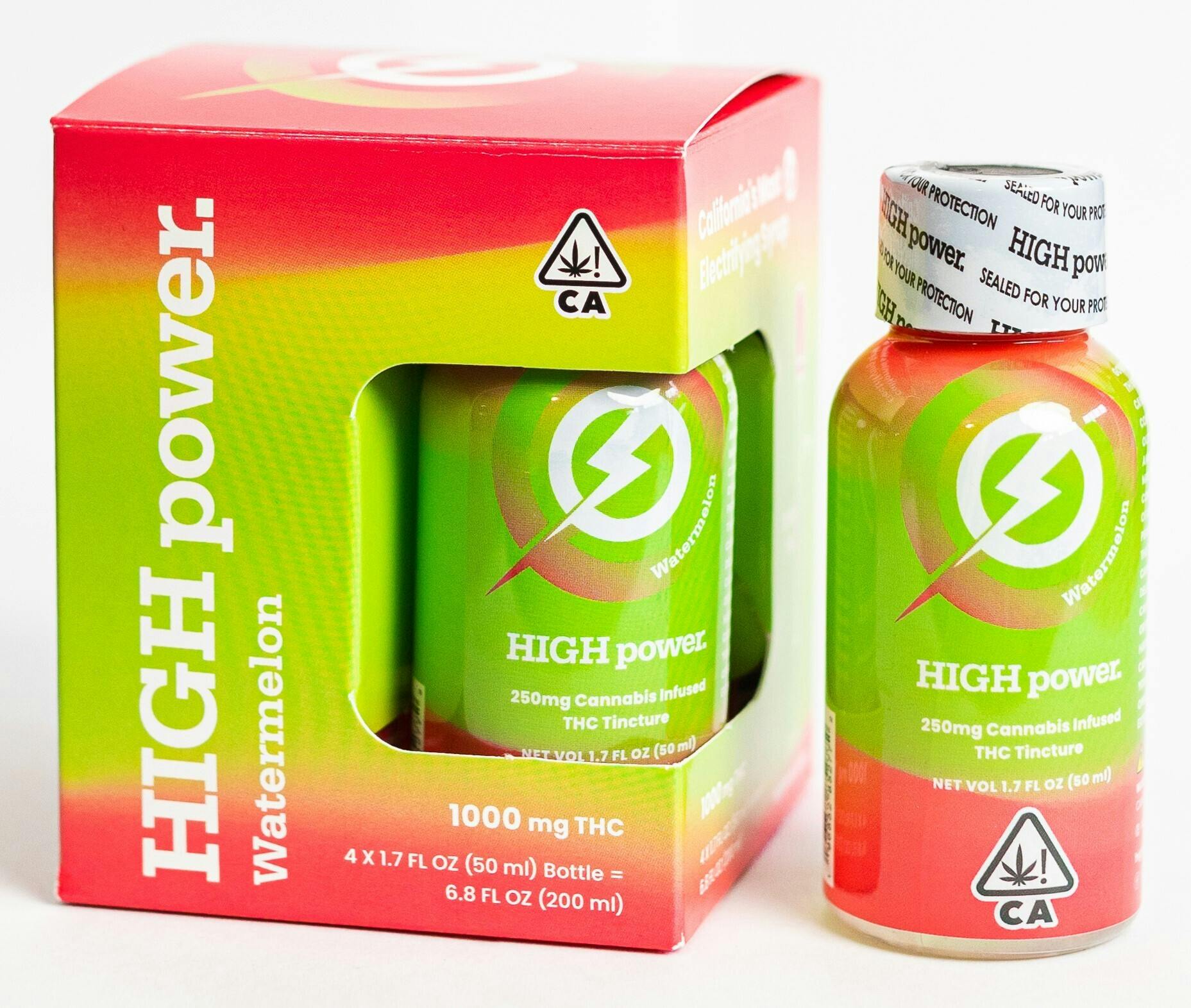 HIGH Power Syrup - Watermelon 1000mg THC (4 Pack) - HIGH power syrup