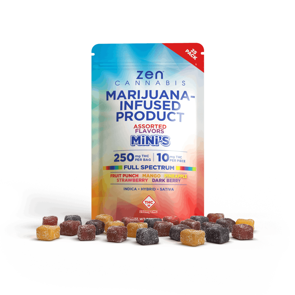 Zen Cannabis Mini’s Gummies (Assorted Flavors) - Bison Infused Zen Cannabis Mini’s Gummies (Assorted Flavors) - Bison Infused