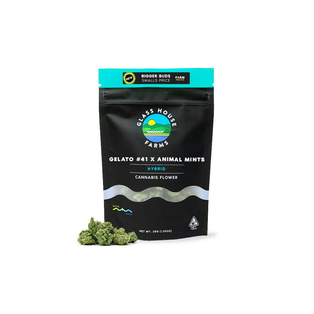 Gelato #41 x Animal Mints [28g Farm Packs] - Glass House Farms