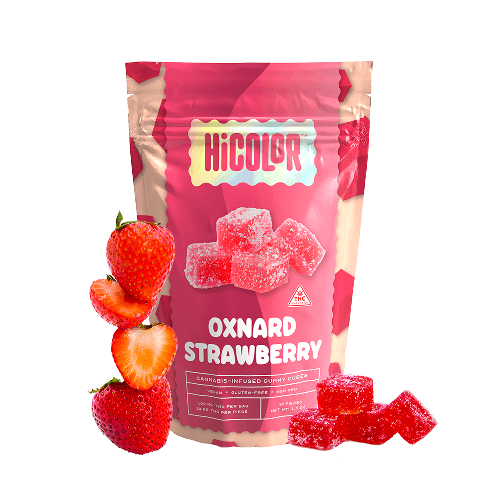 Oxnard Strawberry Gummies [10pk] - HiCOLOR