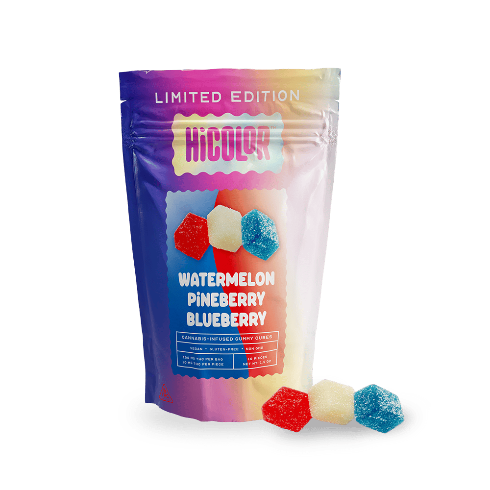 Watermelon Pineberry Blueberry Gummies [10pk] - HiCOLOR