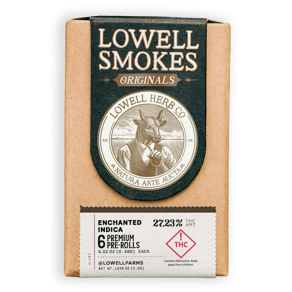 Lowell Smokes | 3.5g Pre-Roll Pack | The Enchanted Indica - Lowell Herb Co.
