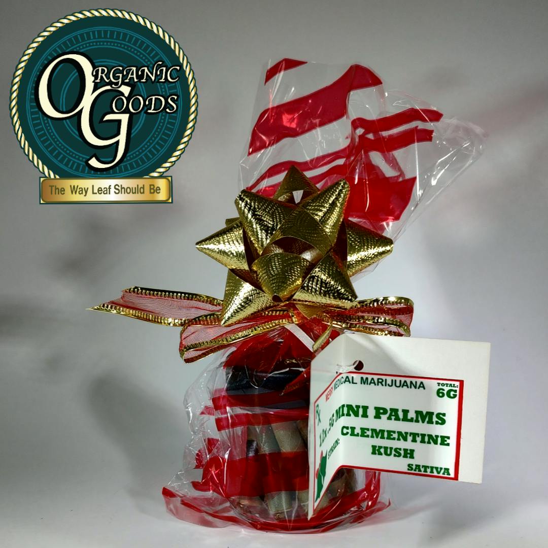 Gift Wrapped Clementine Kush Mini Palms 12 x .5g = 6g - Organic Goods