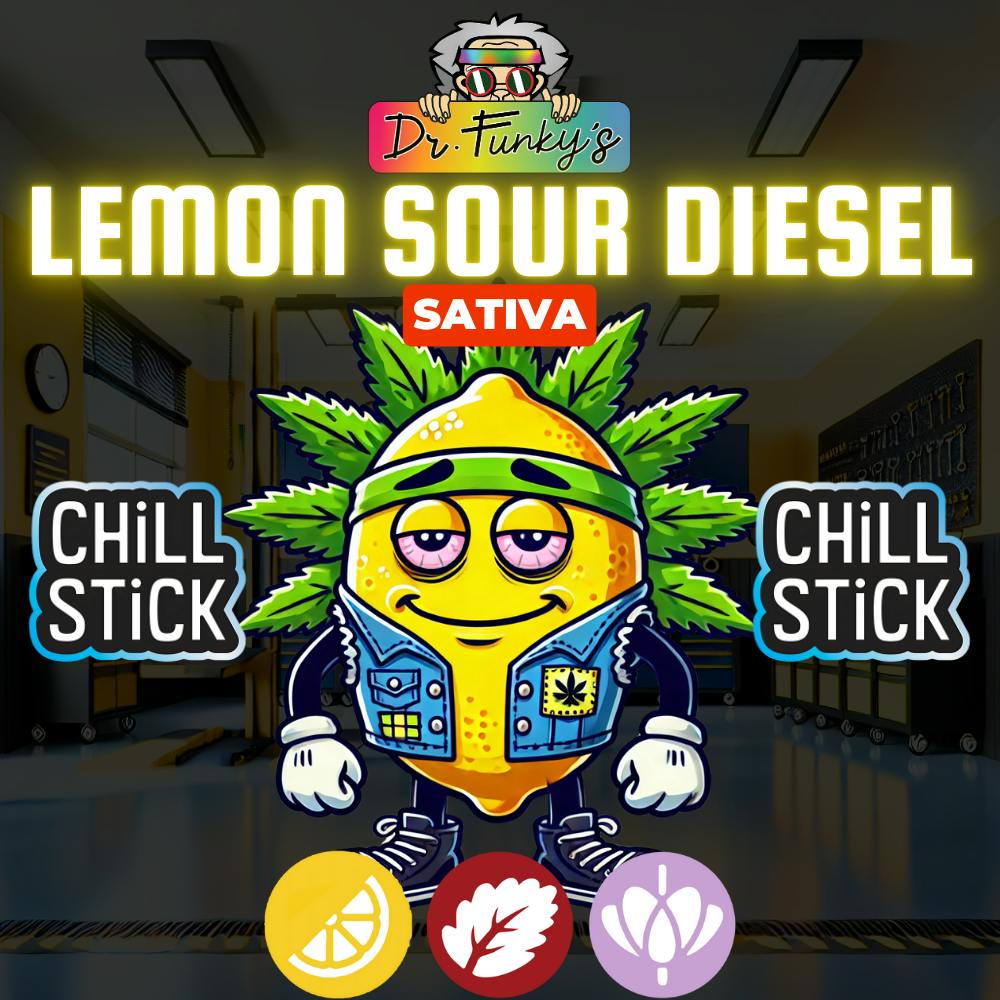 Dr. Funky's Chill Stick Lemon Sour Diesel 0.6g (Sativa) - American ...