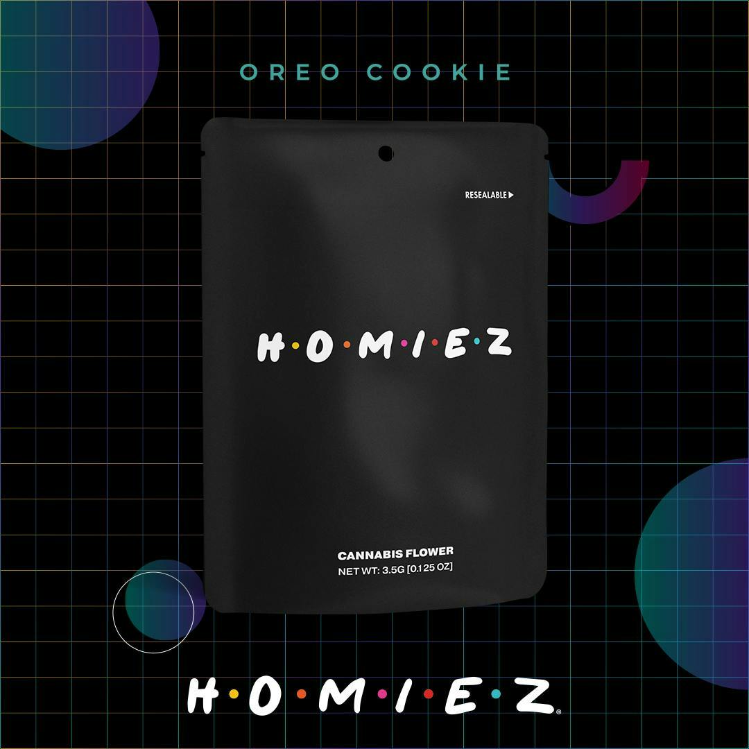 Oreo Cookie • 5 Pack Pre-Rolls • HOMIEZ • MED - Dispo