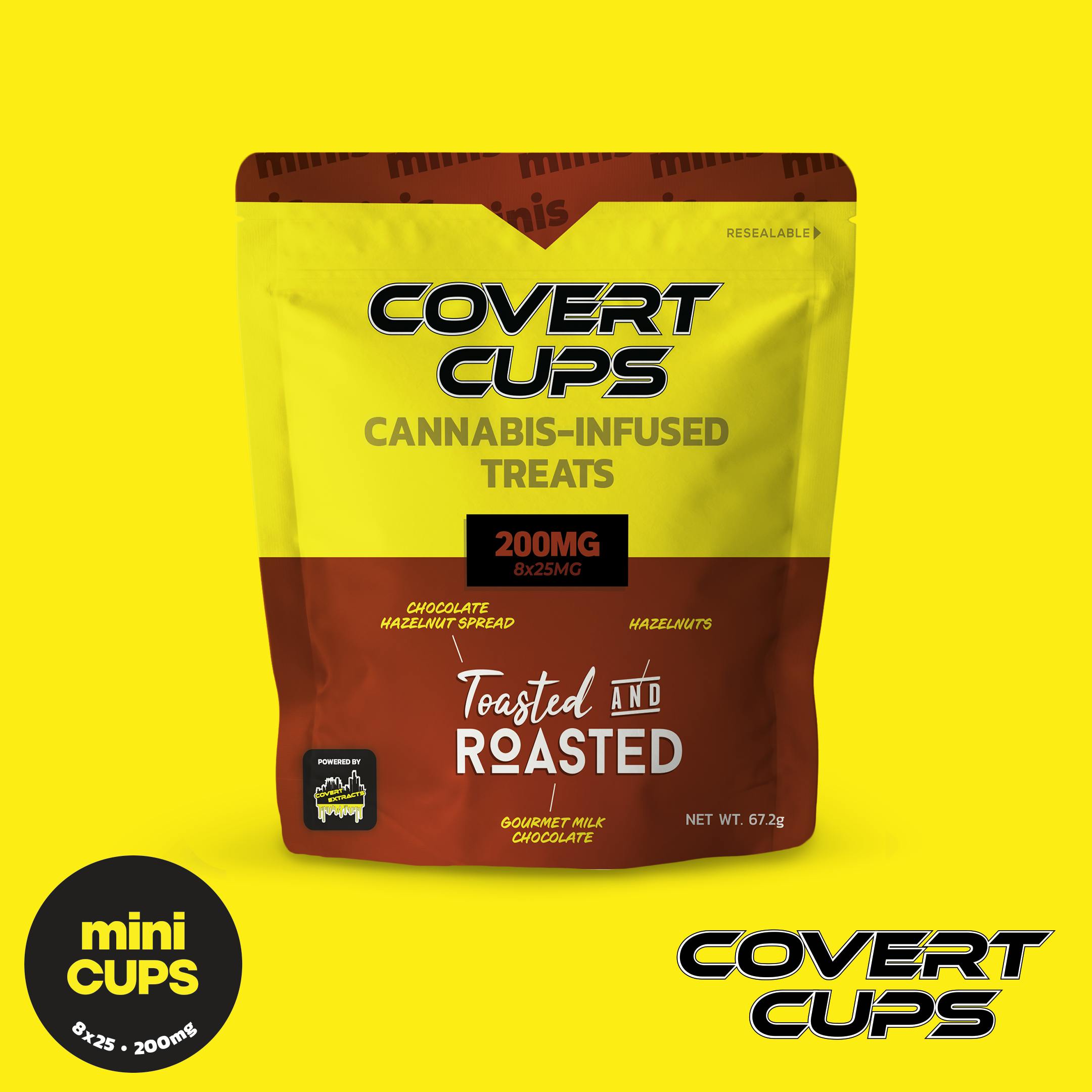 Toasted and Roasted - 200MG Chocolate Cups - Covert Cups - MED - Covert ...