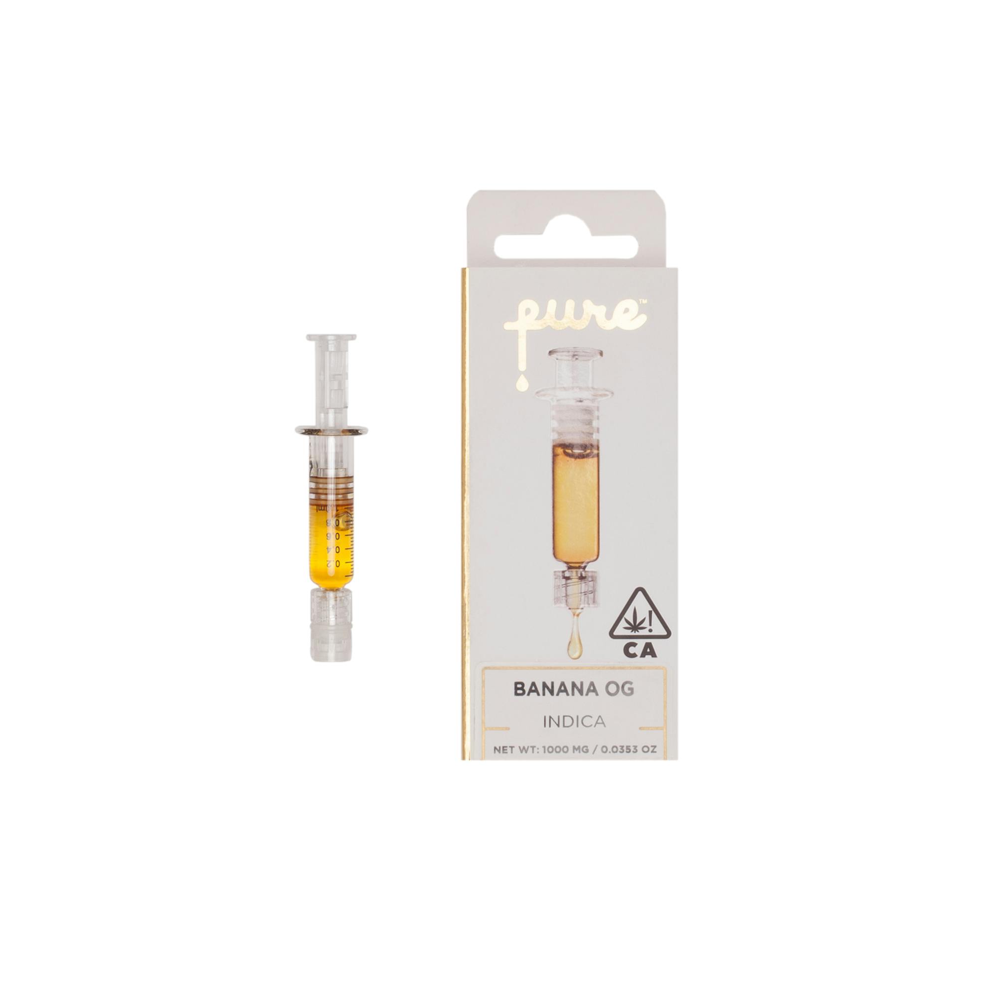 Pure Cannabis Extract Syringe 1g - Banana OG - Indica - Pure Vape
