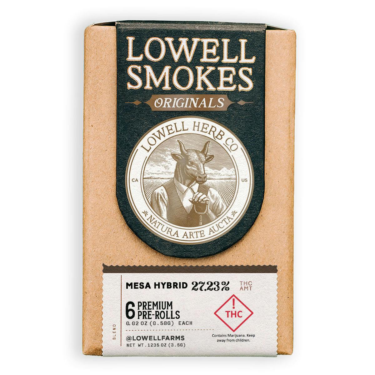 Lowell Smokes | 3.5g Pre-Roll Pack | The Mesa Hybrid - Lowell Herb Co.