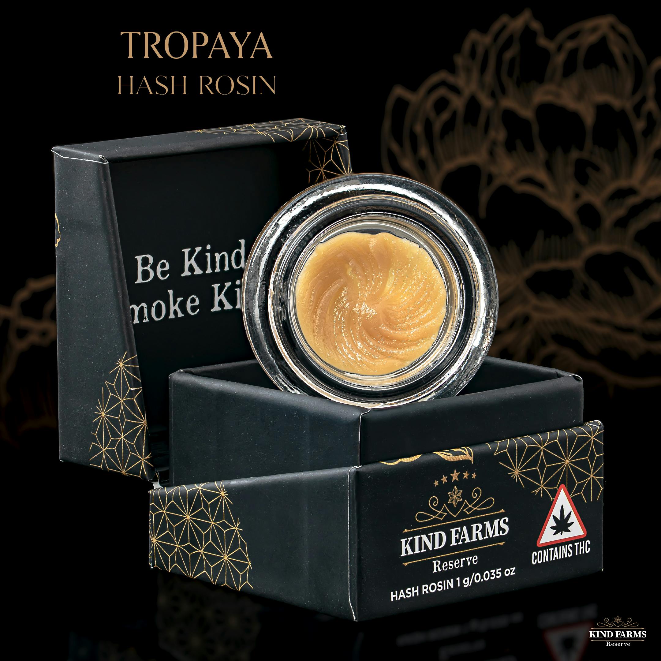 Tropaya 1g Live Hash Rosin - Kind Farms Reserve - Kind Farms Reserve