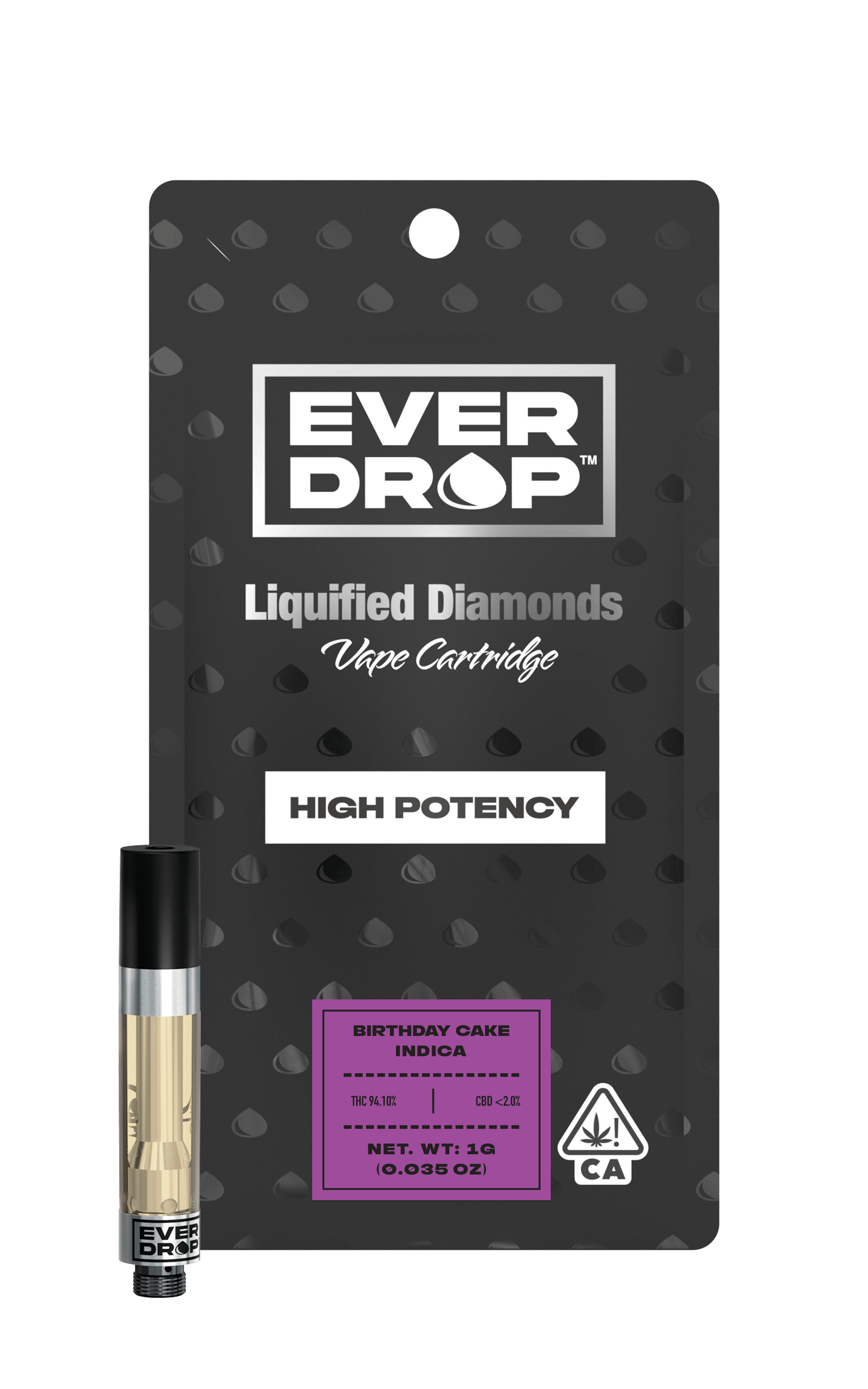 1.0g Birthday Cake Liquified Diamonds Vape Cartridge - EverDrop