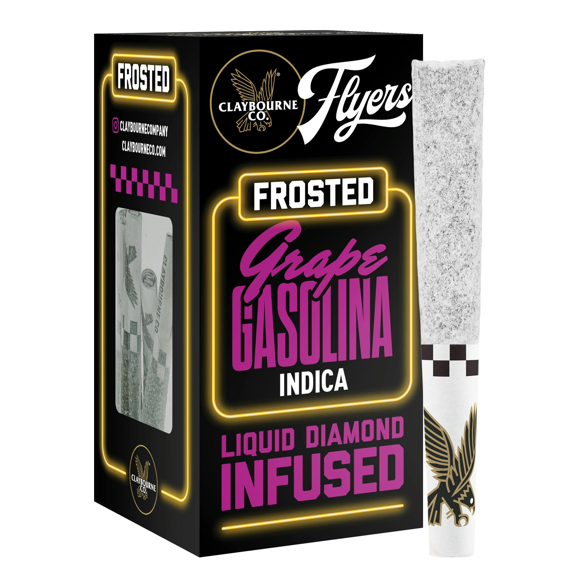 Grape Gasolina (2.5g) - Diamond Frosted Flyers Pre-Rolls - Claybourne Co.
