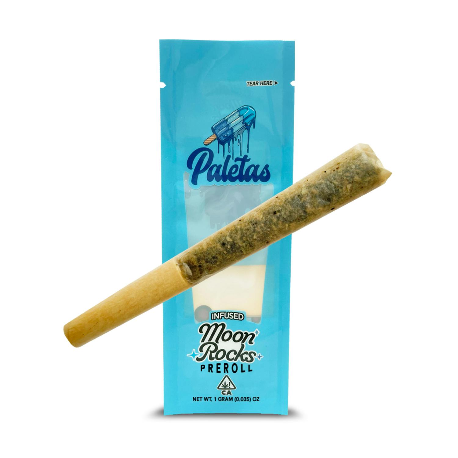Paletas: Blueberry Skunk- Moonrock Infused Joint (1g) - Paletas