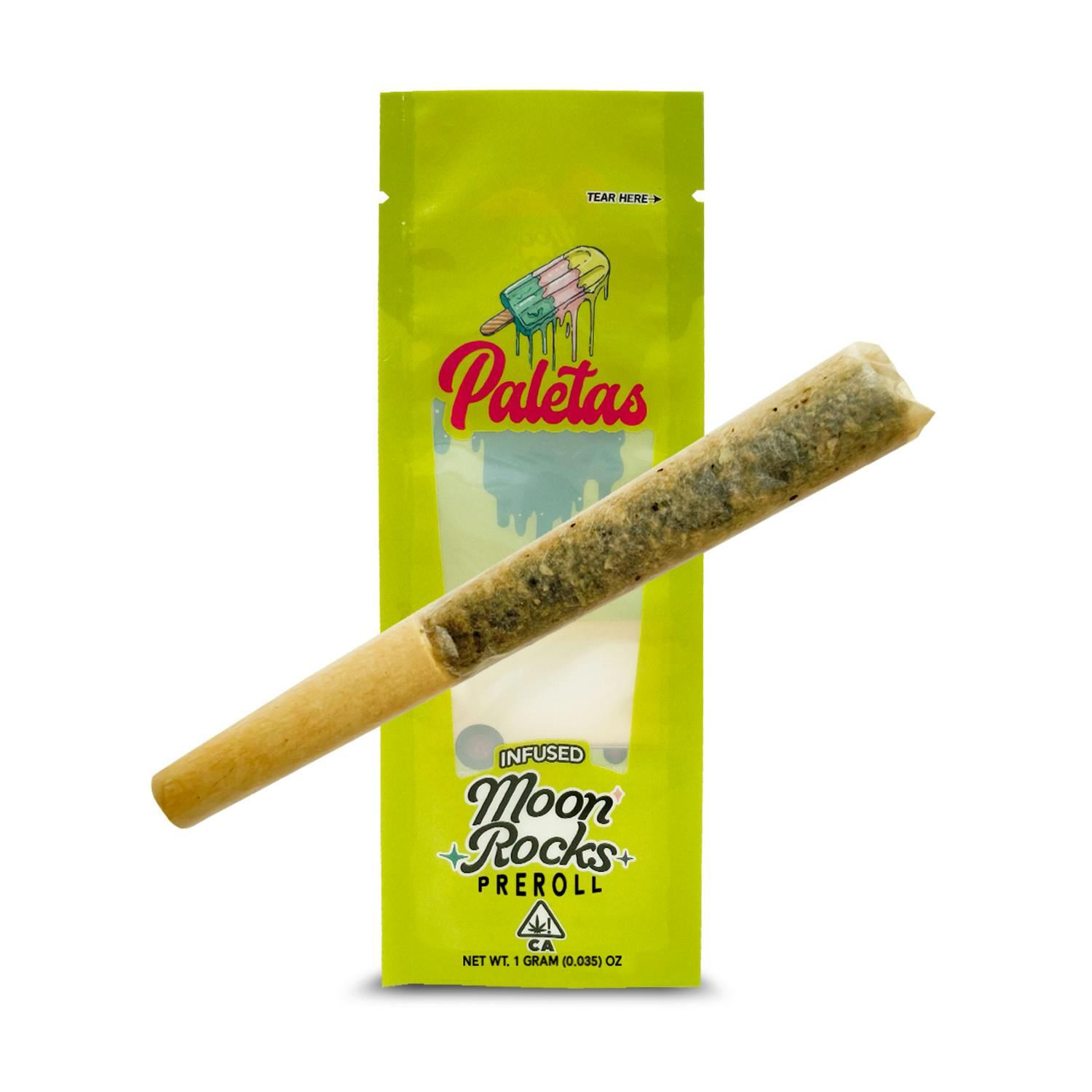 Paletas: Lime OG- Moonrock Infused Joint (1g) - Paletas