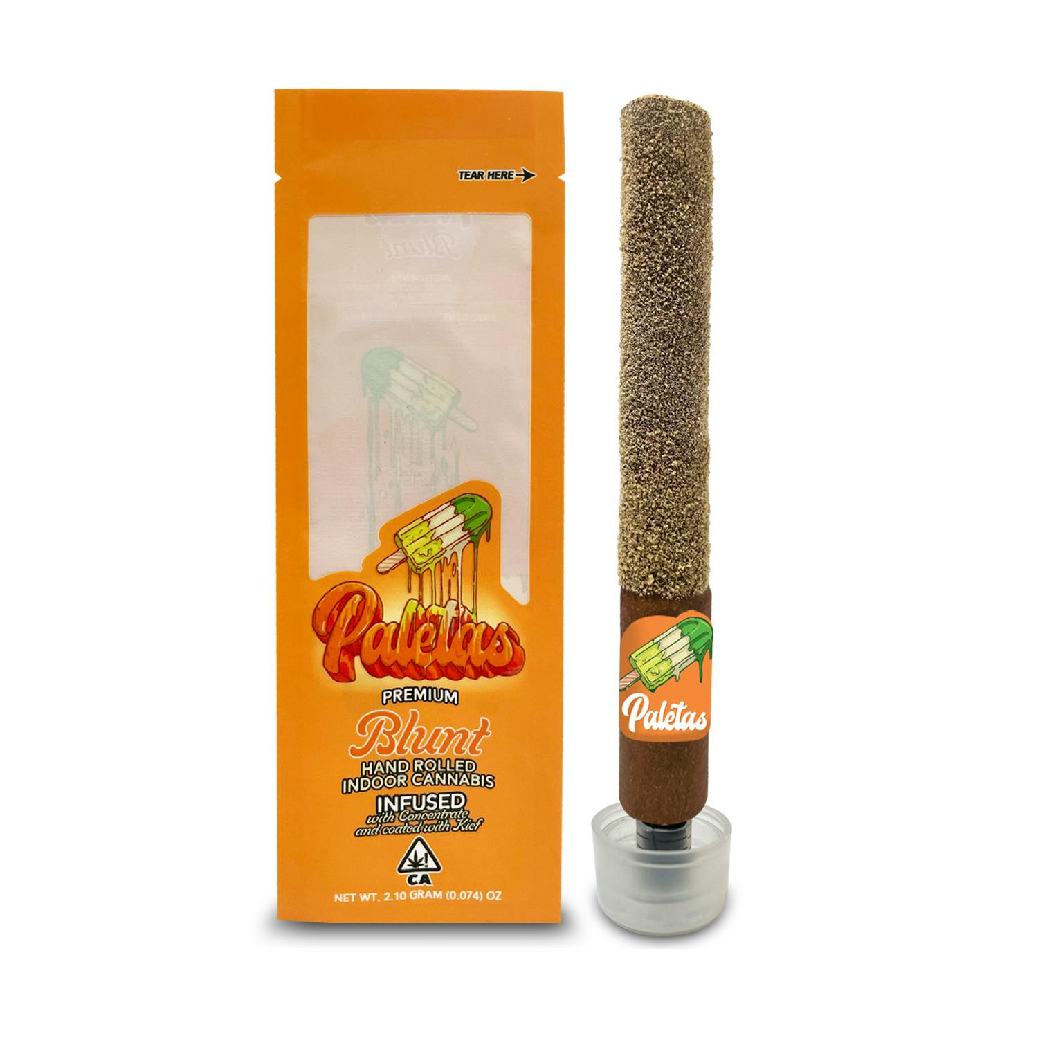 Paletas: Peach Ringz- Premium Infused Blunt (2.1g) - Paletas