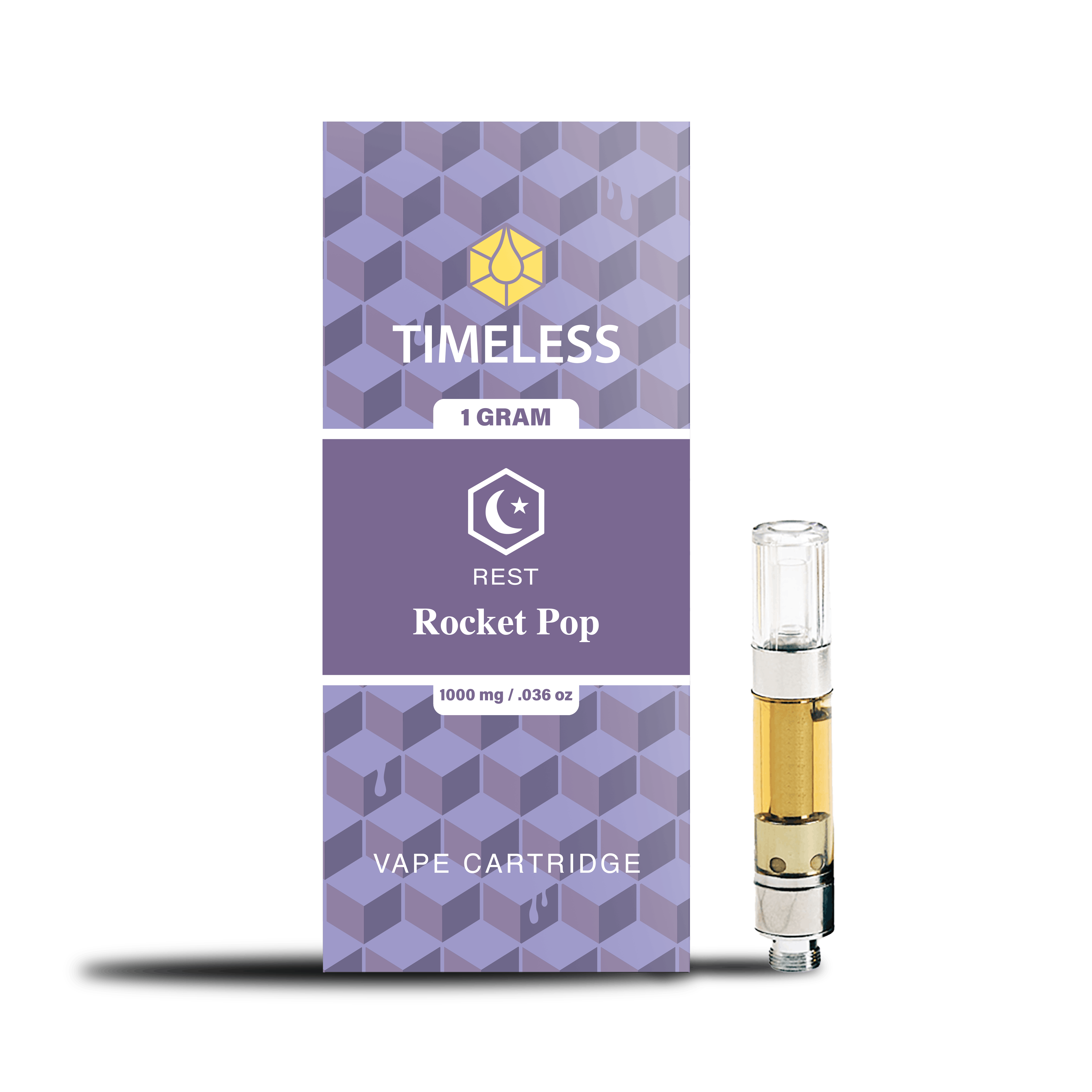 Timeless Rocket Pop 500mg Vape Cartridge (Rest) - Timeless Vapes
