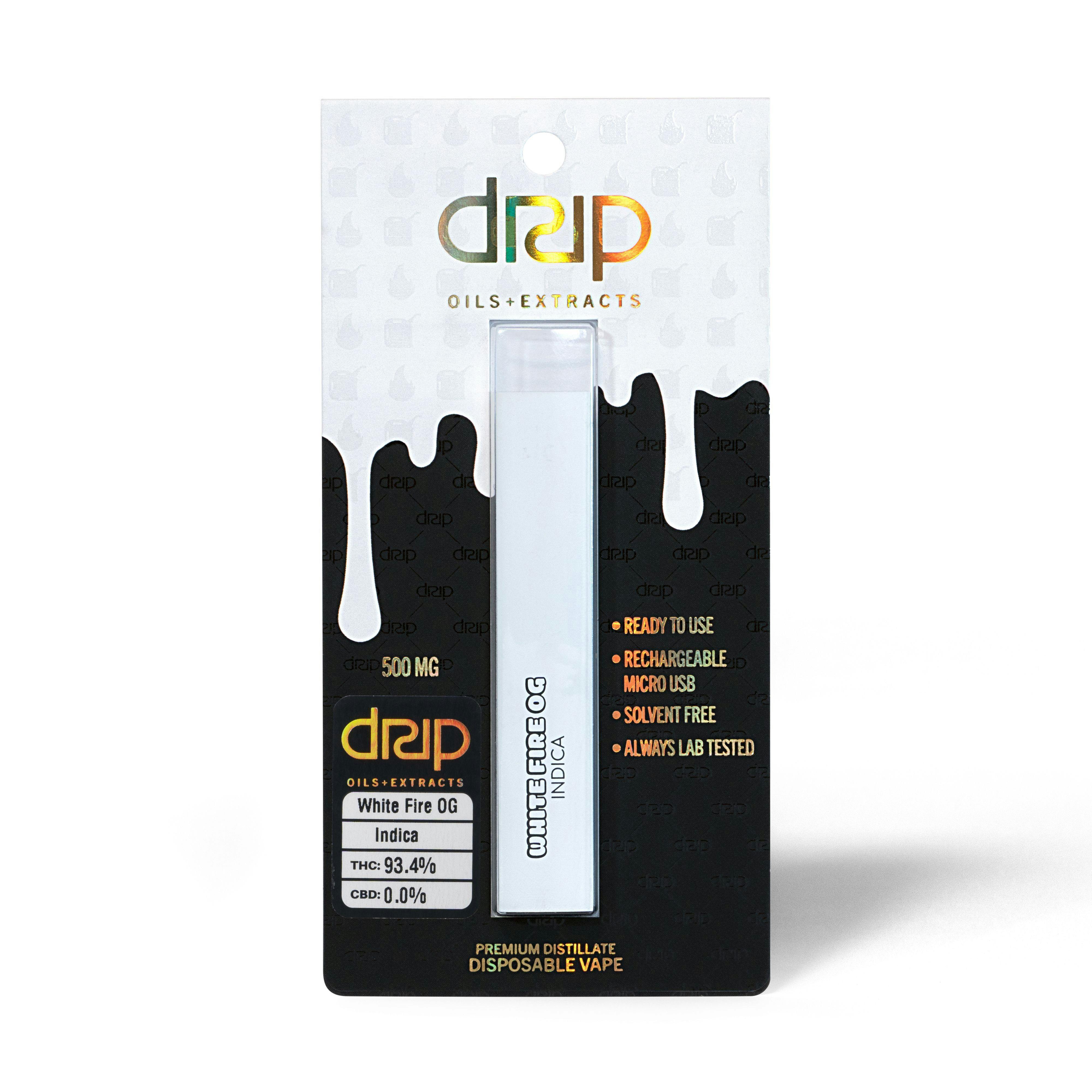 Disposable Vape 1000mg - White Fire OG - Drip