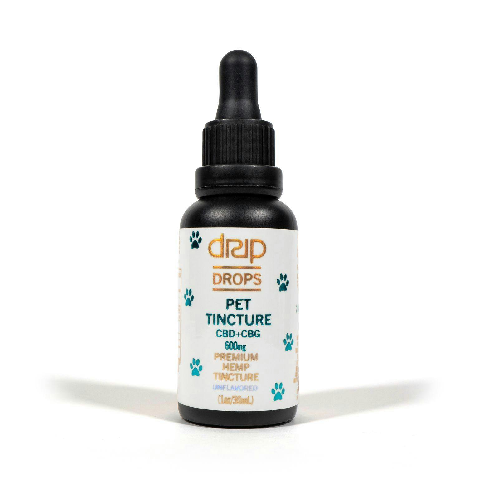 DRIP DROPS 600mg - PET Tincture - 1:1 CBD CBG - Drip