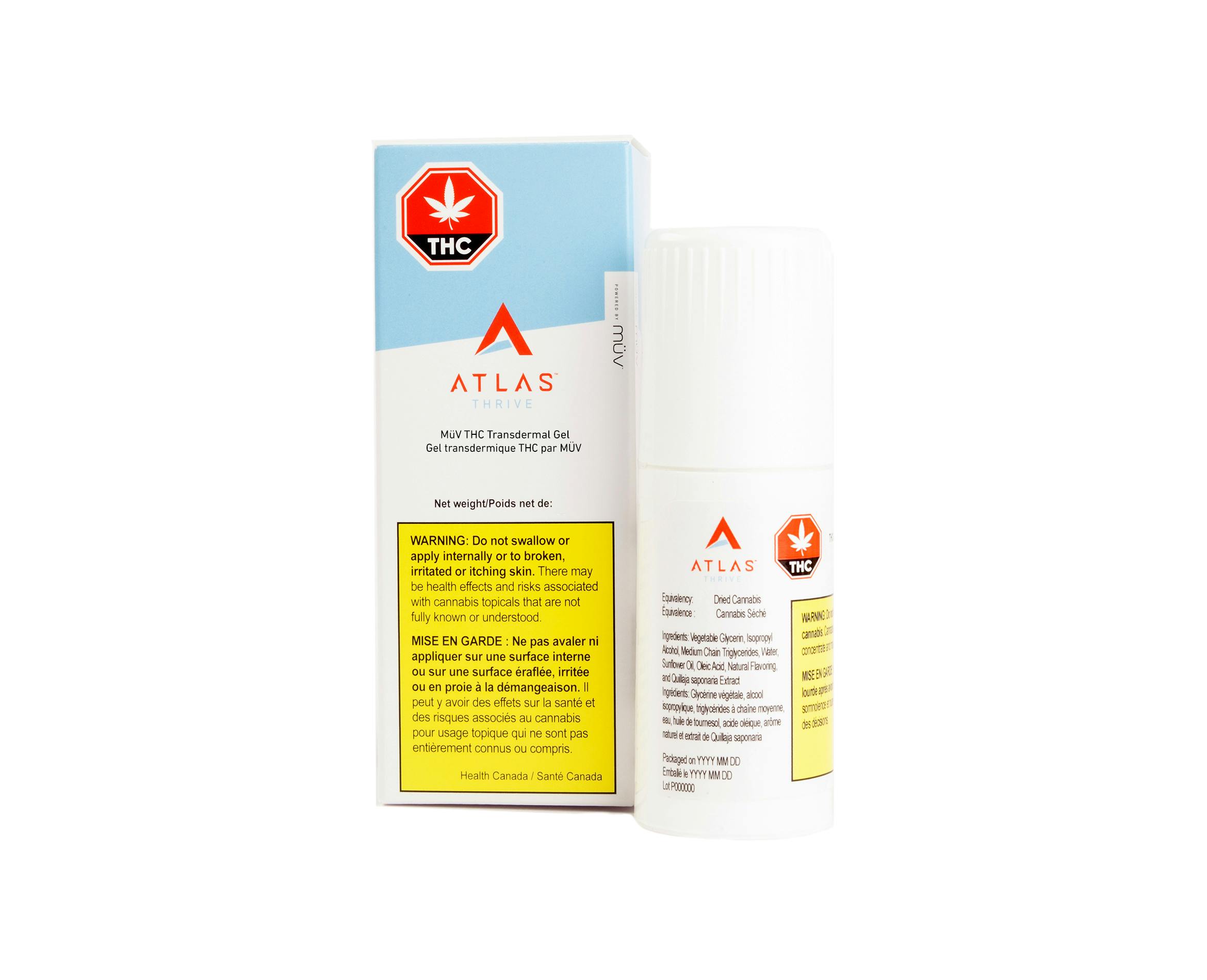 THC Transdermal Gel - Atlas Thrive
