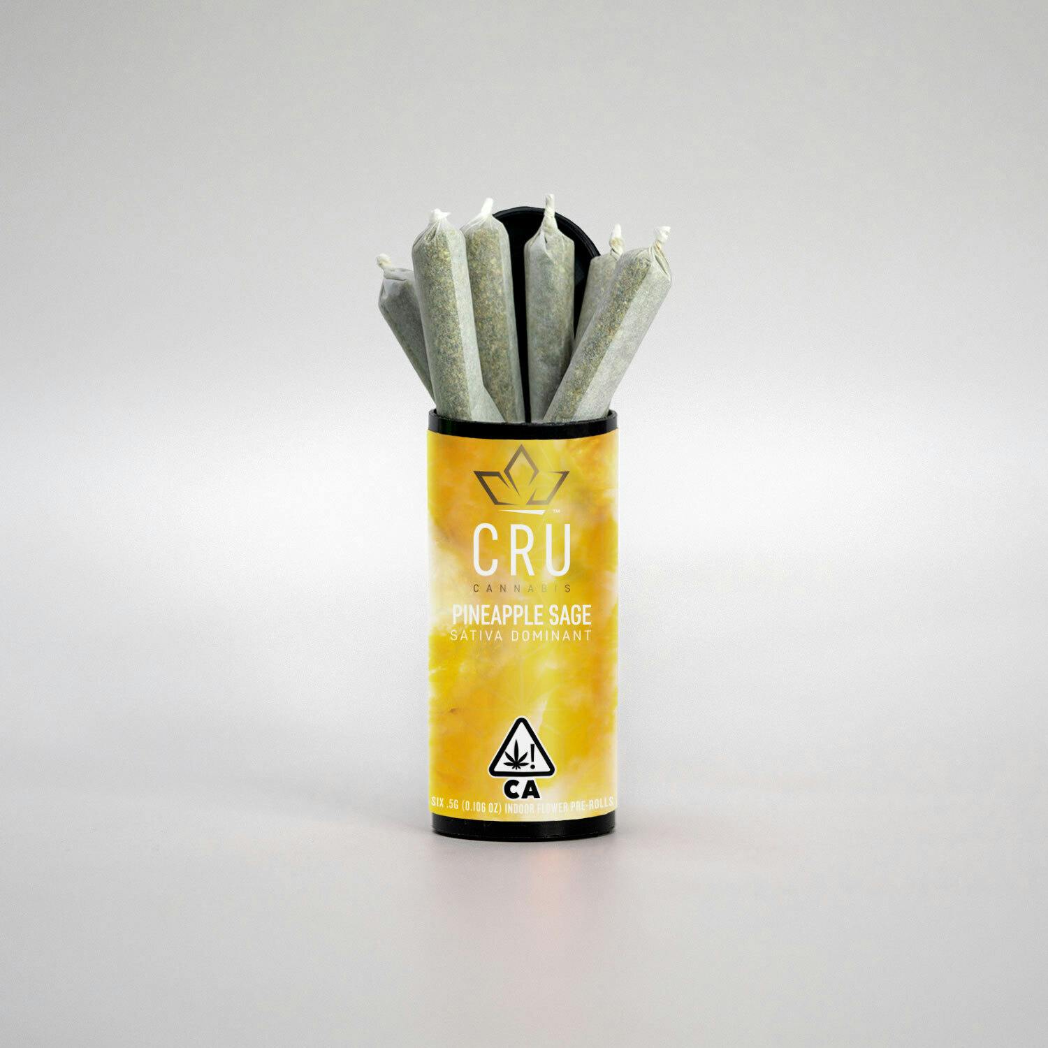 Pineapple Sage (0.5G Pre-Roll 6 Pack) - CRU Cannabis Pineapple Sage (0.5G Pre-Roll 6 Pack) - CRU Cannabis